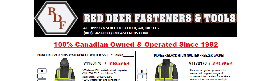 Red Deer Fasteners & Tools - Red Deer Fasteners & Tools